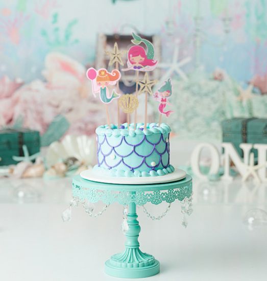 East Tern. Mermaid cake toppers